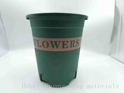Cina Serie 4 vasi da fiori di plastica verdi 1 gallone in vendita