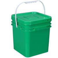 China Series 2  Plastic Square Buckets white,tangerine 20L for sale