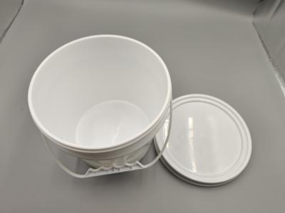 China Series 7  Plastic Round Buckets white,tangerine 15L for sale