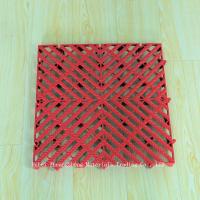 China Permeable  Plastic Interlocking Floor 3.9mm For Bathroom Multi Color for sale