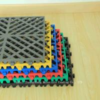 China Permeable  Plastic Interlocking Floor 3.9mm For Bathroom Multi Color for sale