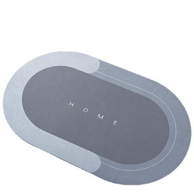 Cina Non scivola Rectangle Desk Diatomic Mat MACHINE MADE Diatomaceous terra di bagno Mat in vendita