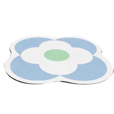 China Tapete de cozinha de poliéster 16'x24' em azul para desempenho de absorção de água de secagem rápida à venda