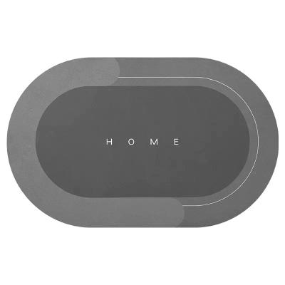 Cina Materassi da bagno ad assorbimento d'acqua grigio scuro con design morbido e resistente in vendita