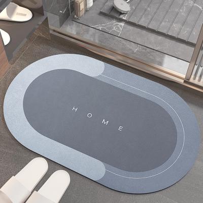Cina Materassi da bagno ad assorbimento d'acqua grigio scuro con design morbido e resistente in vendita