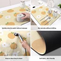 China Deep Dish Super Absorbent Mat for Quick Drying and Easy Cleaning on Kitchen Counters for sale
