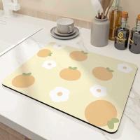 China Deep Dish Super Absorbent Mat for Quick Drying and Easy Cleaning on Kitchen Counters for sale