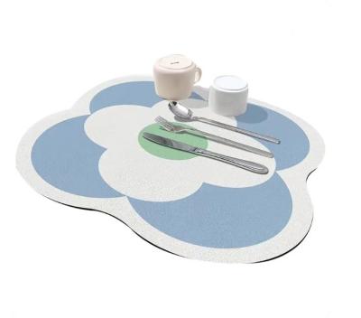 China Pad absorvente de água Diatomite Secagem de pratos Tapete de drenagem Para tapetes Para utensílios de cozinha à venda