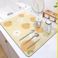China Kitchen Absorbent Mat for Dustproof and Mould Proof Function in Custom Rectangle Shape for sale