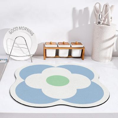 Cina Tavolo rettangolare Decration Placemat Assorbente Matte di asciugatura di piatti con materiale in microfibra in vendita