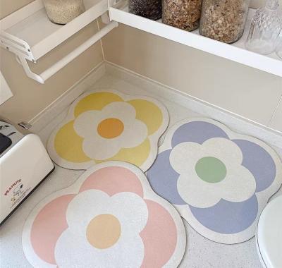 Cina Tavolo rettangolare Decration Placemat Assorbente Matte di asciugatura di piatti con materiale in microfibra in vendita