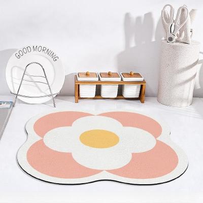 China Cozinha utensílios de mesa Casa Hotel Diatomite Mochila de secagem de pratos com função de secagem super rápida à venda