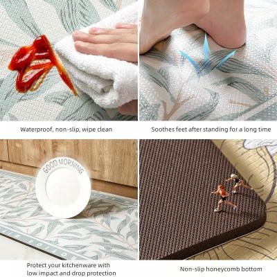 China Non-Slip Kitchen Mat Cushioned and Washable Diatom Mat for Floor Comfort for sale