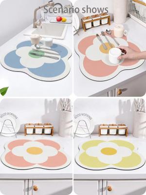 Cina Tavolo Decration Placemat asciugatura rapida poliestere Matta di asciugatura di piatti per pulizia della cucina in vendita