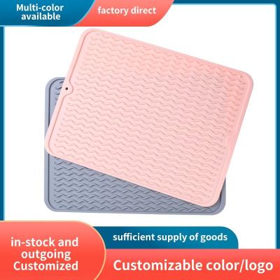 China Tapete de secagem de pratos de silicone customizado ecológico à venda