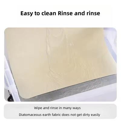 China Super absorvente Diatomaceous terra de prato secador de estofado para secagem rápida no balcão da cozinha à venda