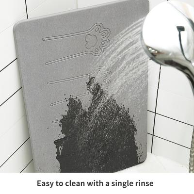 Cina Matera di doccia di terra di diatomee di asciugatura rapida Moderno design per bagno super assorbente in vendita