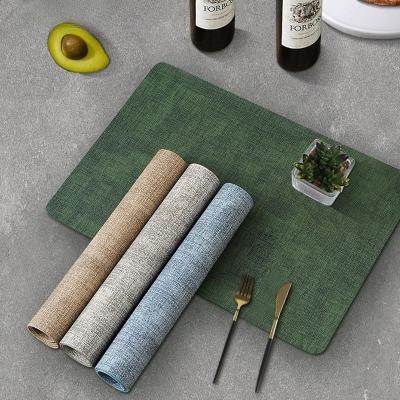 China Xin Hui Keuken of Eetkamer tafelmat Plaatsmat met printpatroon in grijs en zwart Te koop