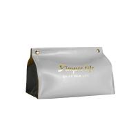 China Custom Mini PU Leather Car Tissue Box Holder for Chic and Practical Storage for sale
