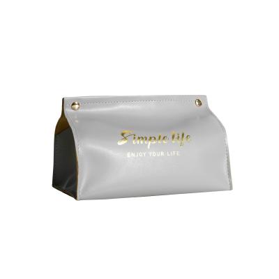 中国 グレー 豪華 ノルディックハウス テーブル PU レザー ティッシュボックス 可愛い ミニカー テープホルダー 販売のため