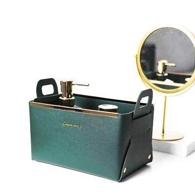 Cina Cesto di cuoio comodo e versatile per le vacanze giornaliere 3-6L Capacità 24*14*13cm in vendita