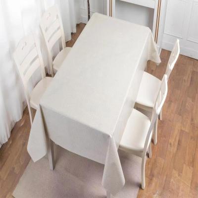 Cina Indumento da tavolo in PVC bianco Indumento da tavolo a rotolo per protezione impermeabile e impermeabile in vendita