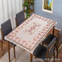 China Hotel PVC Tablecloth Washable Rectangular Table Cover for Banquet Celebration for sale