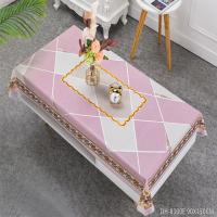 China Hotel PVC Tablecloth Washable Rectangular Table Cover for Banquet Celebration for sale