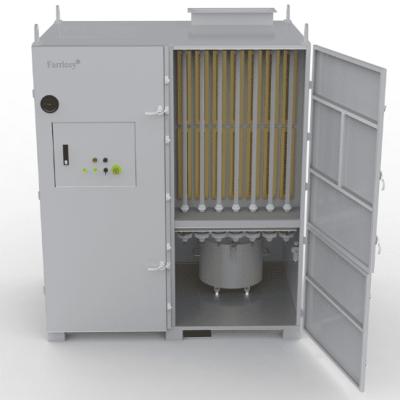 China Laser cutting dust collector: 99.9% capture of 0.3μm metal fumes, 30% smaller footprint & tool-free filter swaps for sale