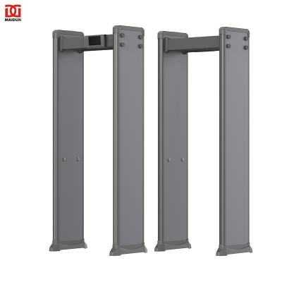 China MD-600F PLUS Lcd Display 18 Zone High Performance Airport Security Scanner Door Portable Intelligent WalkThrough Metal Detectors for sale