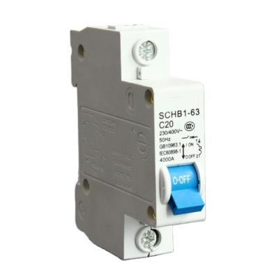 China DC Mini Circuit Breaker Dz47-63 Terasaki Mcb 12 - 60V Rated Voltage for sale