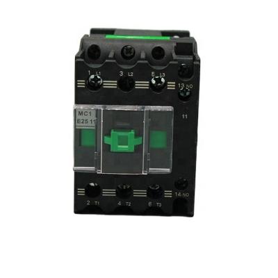 China Lc1-e25 220v 380v 25a 3p Air Conditioner Condenser Contactor Black Color for sale