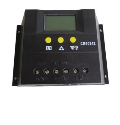 China 50A 12V 24V CM5024Z  PWM Solar cell panel Charge Controller Regulators LCD display use for solar home system indoor for sale