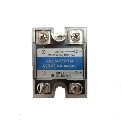 China SSR 40a input 3-32VAC output 24-480VAC miniature ac control ac solid state relay for sale