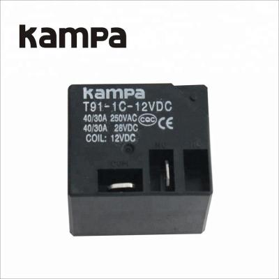 China JQX-30F/T91 12VDC 30A Miniature PCB Relay for sale