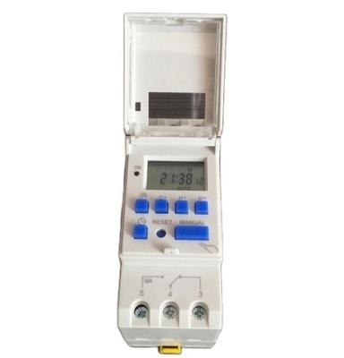 China Ac220v 16a Timer Switch Digital , Programmable Street Light Electronic Timer Plug for sale