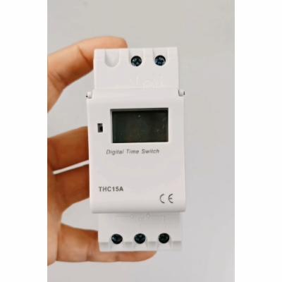 China THC15A DC 12V 16A digital time relay weekly programmable electronic timer switch for sale