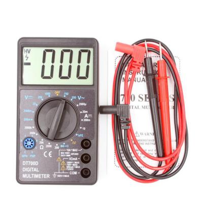 China DT700D Mini Digital Multimeter Buzzer Square Wave Output Ampere Voltage Ohm for sale