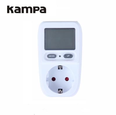 China High quality Digital display smart socket with EU plug with Lcd Display for sale