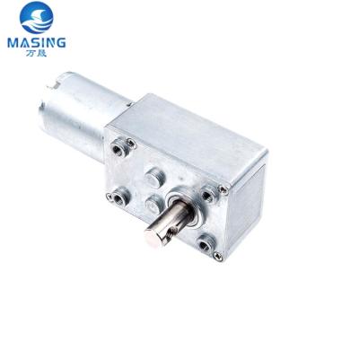 China 3246 Worm Gearbox DC Motor 370 Worm Geared Motor Customized For Doll Machine for sale