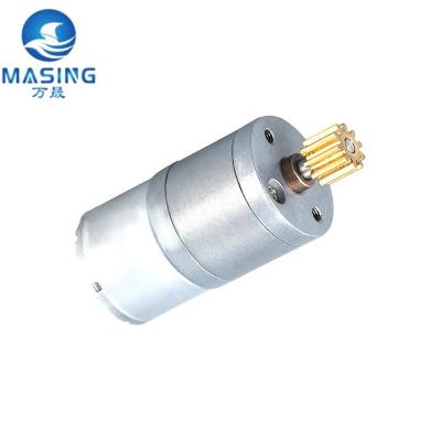 China Brushed RF-310 Motor With 25mm Metal Gearbox Dc Gear Motor For Robot And Motorcycle Lock for sale
