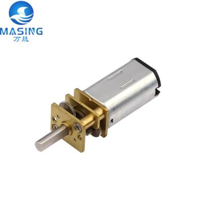 China 3v 6v Motor de engranajes de cerradura de puertas electrónicas pequeñas N20 N30 12mm Dc Motor de engranajes 65rpm 100rpm 200rpm en venta