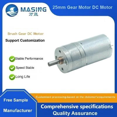 China Gm25-370 25mm Dc 12v Dc 12rpm Gear Motor High Torque Low Speed Reversed Engine 12v Gear Motor for sale