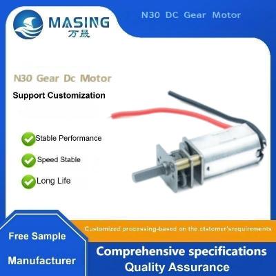 China Gearbox 12mm N30 Geared Motor Micro 3.6v DC Motor 12 Volt 100rpm for Electric Bike for sale
