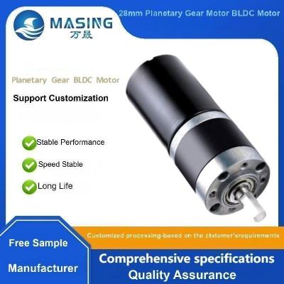 BL2838 28mm 遊星歯車モーター、ホールセンサー付きBldcモーター（減速機付き）