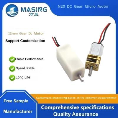 N20 ミニマイクロメタルギアモーター ギアホイール付き DCモーター GA12-N20 DIVロボットアームロボット用 3V 6V 12V 30RPM 200RPM 1000rpm