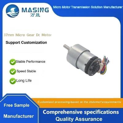 Китай Производитель двигателя 37 мм 12В 24В настраиваемый скоростной крутящий момент 520 DC двигатель с кодером для робота продается