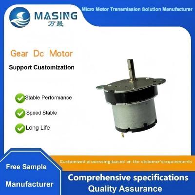 China Motor Manufacturer 40mm Geared 12v 24v Customized Speed Torque 520 Dc Gear Motor For For Smart Machines for sale