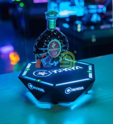 China Hexagon One Bottle Champagne Bottle Glorifier LED bottle display for nightclub for sale
