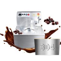 China Fully Automatic Mixing Wheel Chocolate Melting Tempering Coating Machine Easy to Clean for sale
